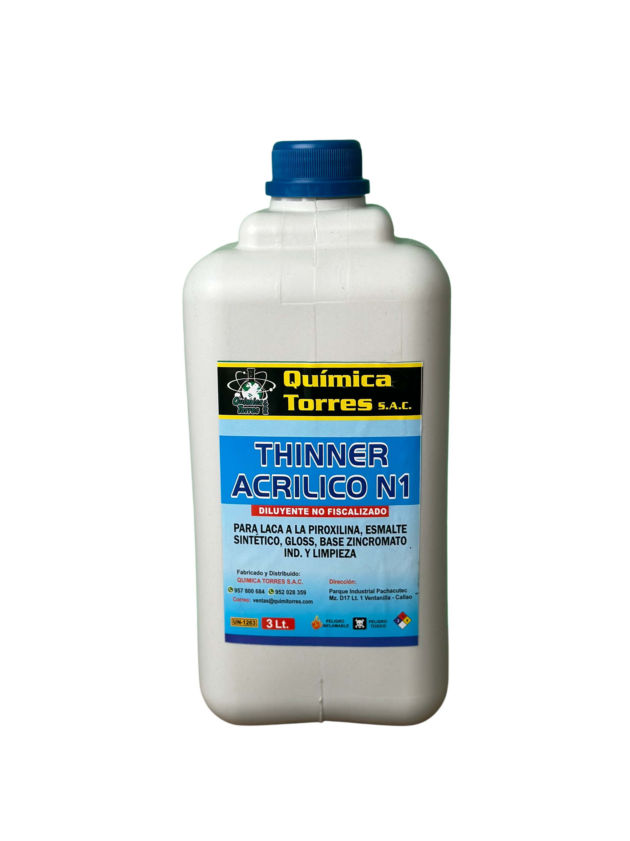 THINNER ACRILICO – Quimica Torres SAC